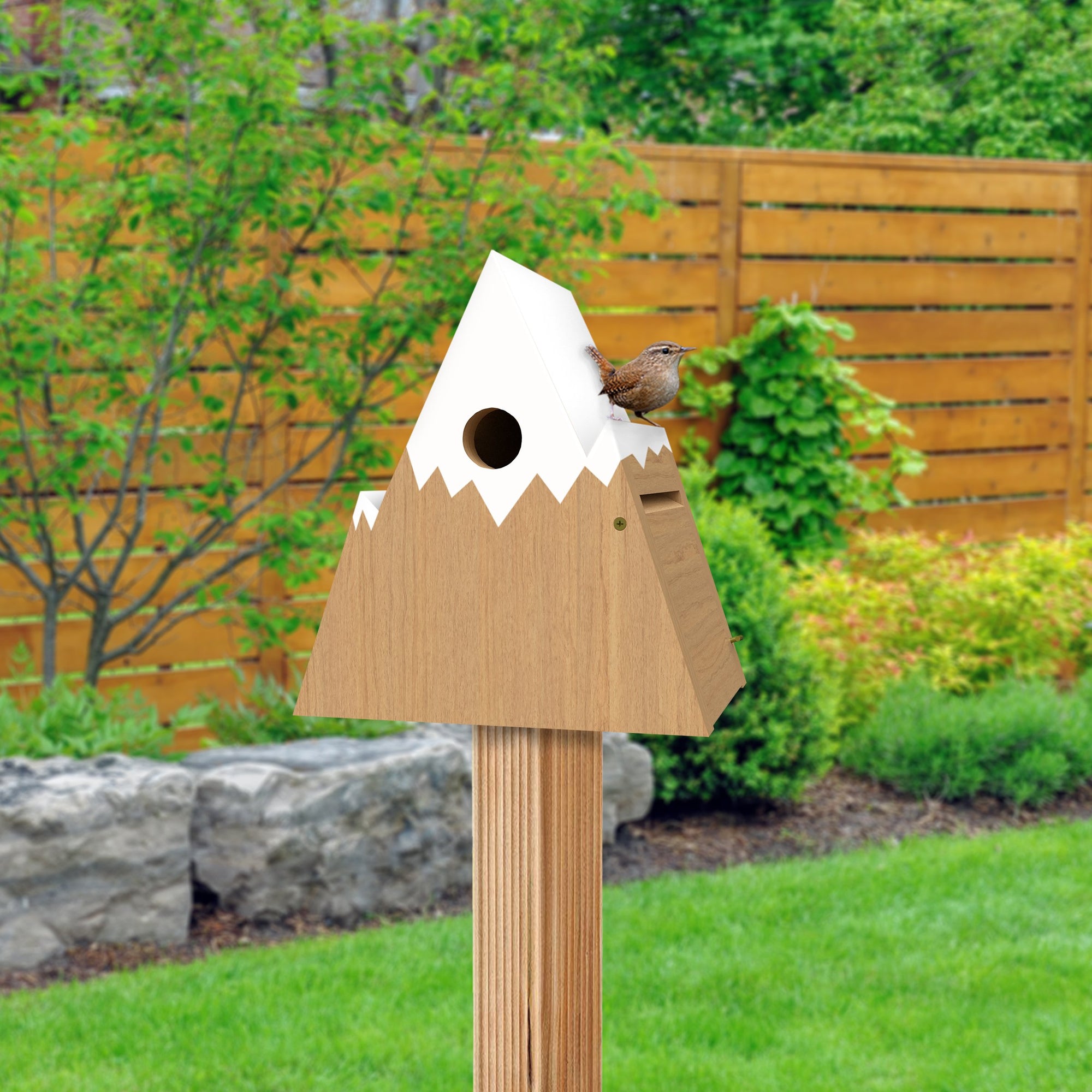 Woodlink Nordic Novelty Alpine Mountain Shaped Wren & Chickadee House ...
