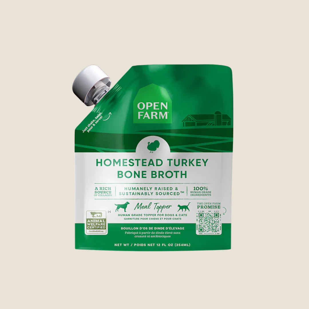Open Farm Turkey Bone Broth 12oz — NurturePet Pet Supply