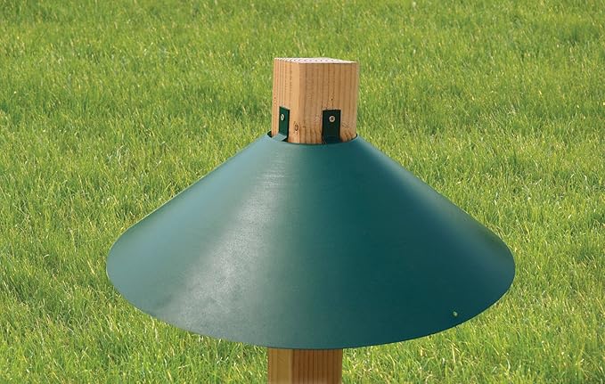 Woodlink Wrap Around 4x4 Post Mount Baffle Green 22 Inch | Bird ...