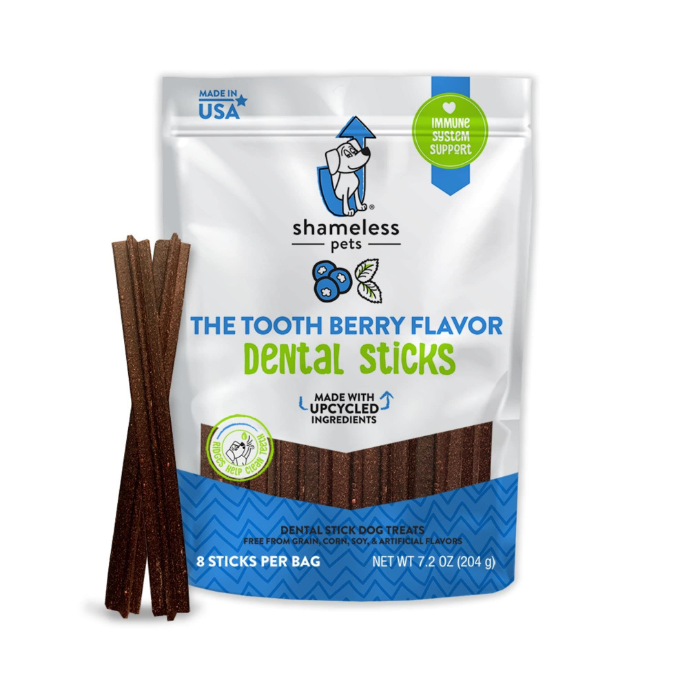 Shameless Pets The Tooth Berry Dental Stick Dog Treats — NurturePet Pet ...