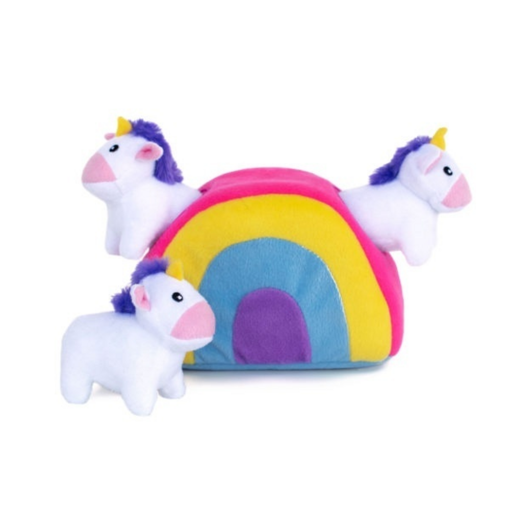 ZippyPaws Zippy Burrow Unicorns Rainbow Puzzle Dog Toy — NurturePet Pet ...