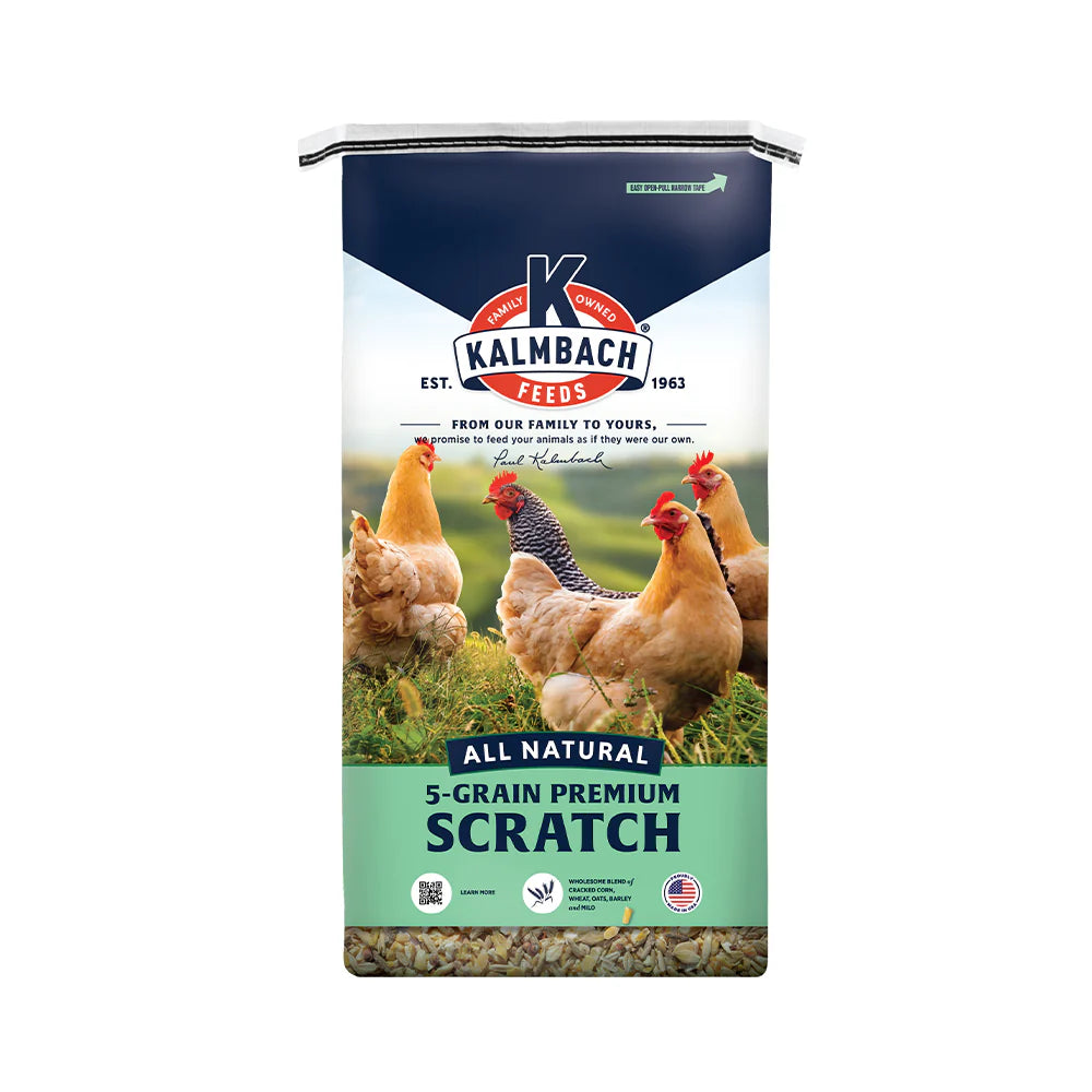 Kalmbach Non Gmo 5 Grain Scratch | Premium Animal Feed — NurturePet Pet ...