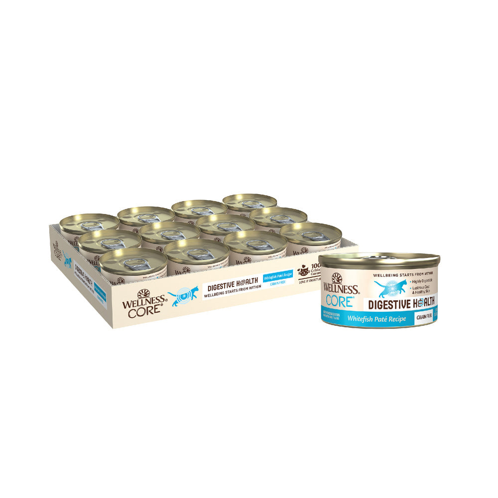 Wellness Core Digestive Health Whitefish Pate Recipe Canned Cat Food ...