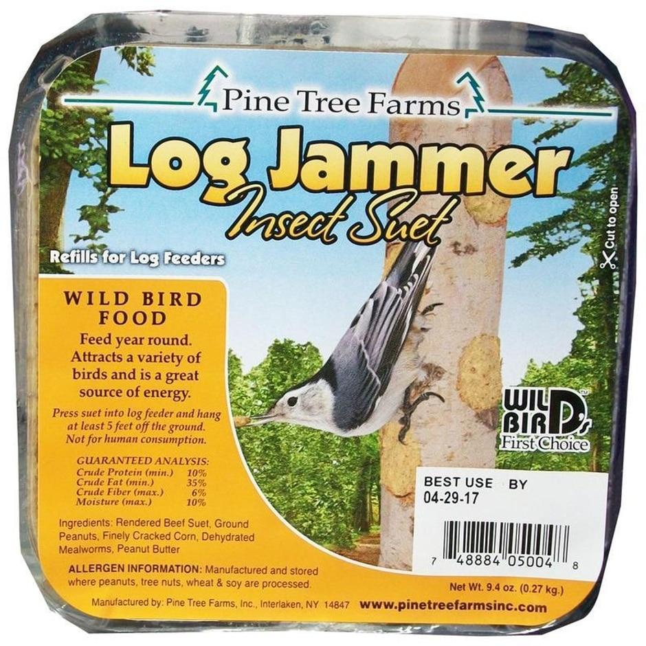 Pine Tree Farms Log Jammer Insect Suet Plugs — NurturePet Pet Supply